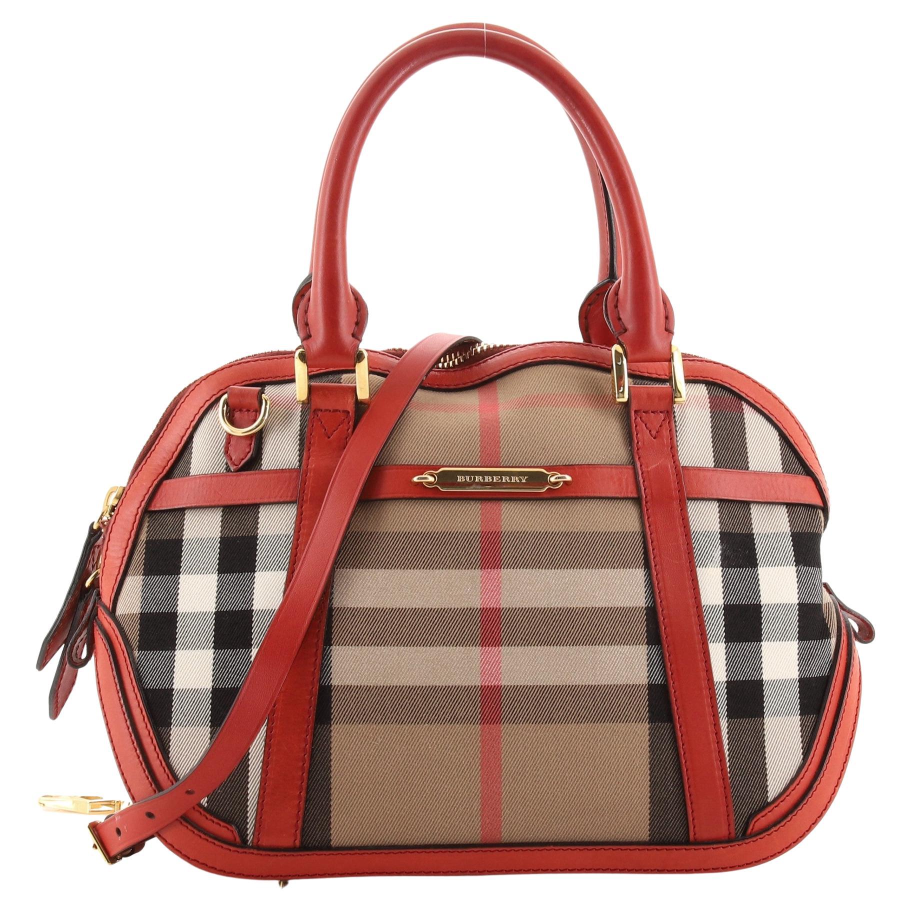Burberry Bridle House Check Bag - For Sale on 1stDibs