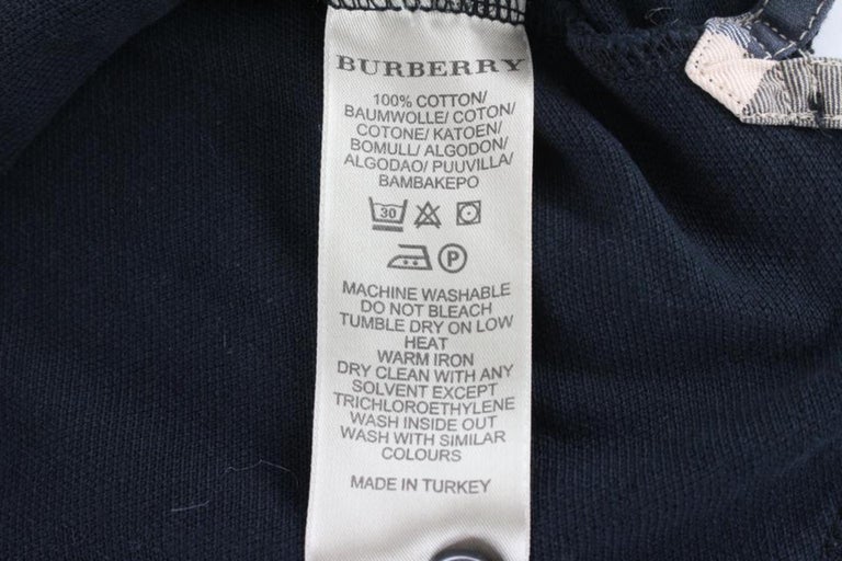Burberry Brit Black Large Horse Logo Polo Shirt 60b715s For Sale at 1stDibs