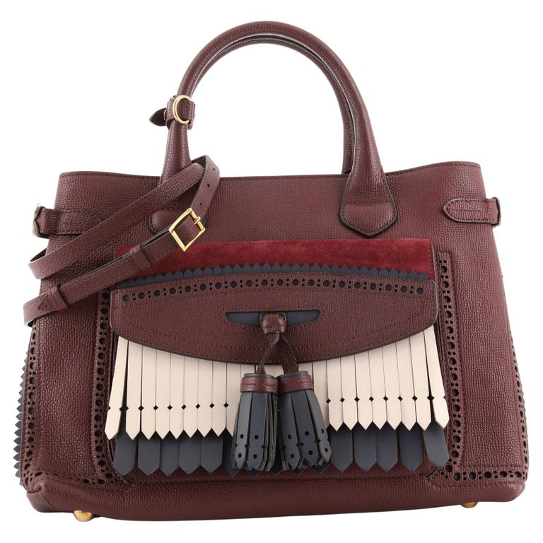 Burberry Brogues Tassel Banner Tote Leather Medium at 1stDibs
