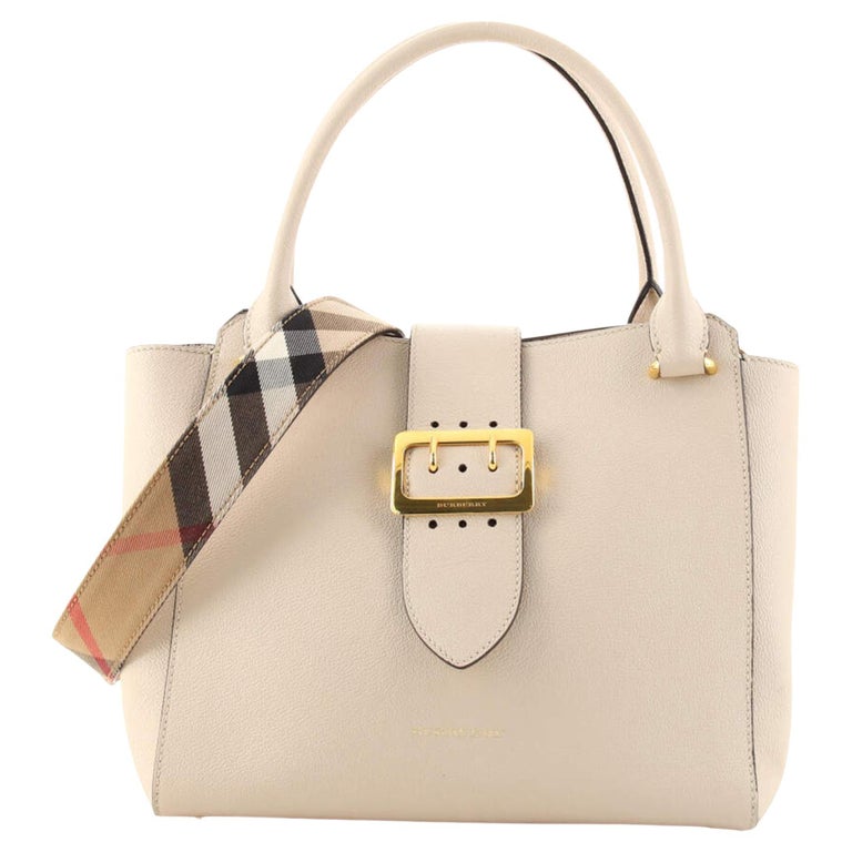 Burberry Buckle Tote Leather Medium at 1stDibs