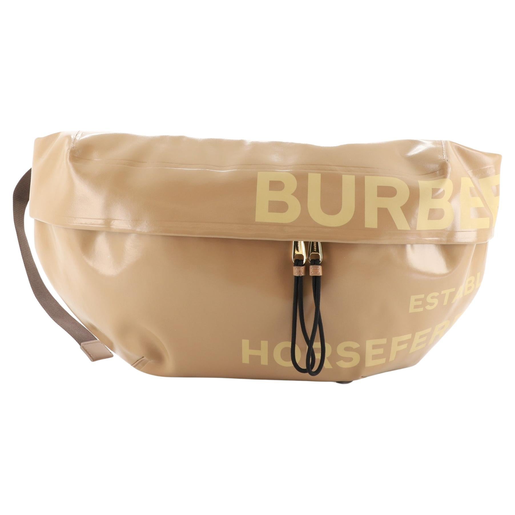 Burberry Bum Bag Horseferry Print Coated Canvas XL at 1stDibs ...