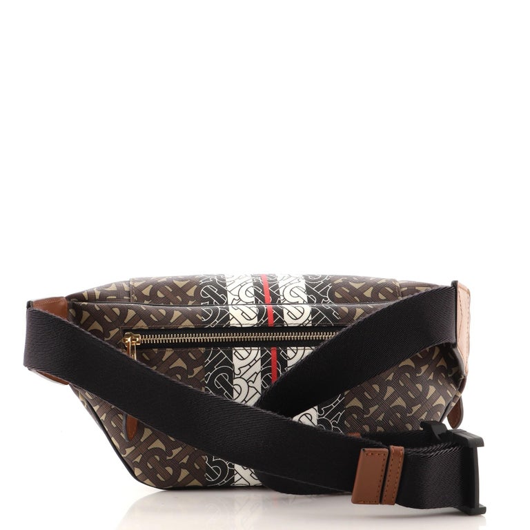 Burberry Bum Bag Monogram E-Canvas Medium For Sale at 1stDibs