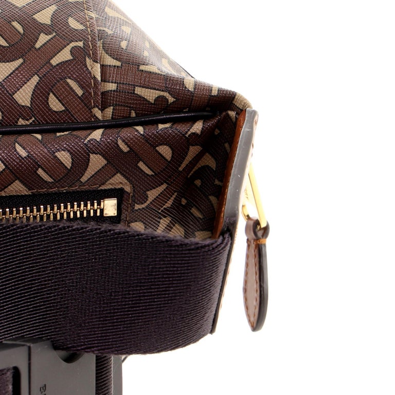 Burberry Bum Bag Monogram E-Canvas Medium For Sale at 1stDibs