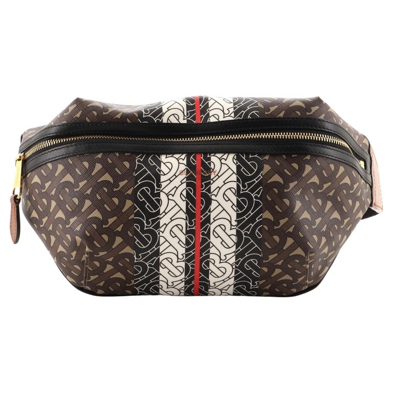 Burberry Bum Bag Monogram E-Canvas Medium For Sale at 1stDibs