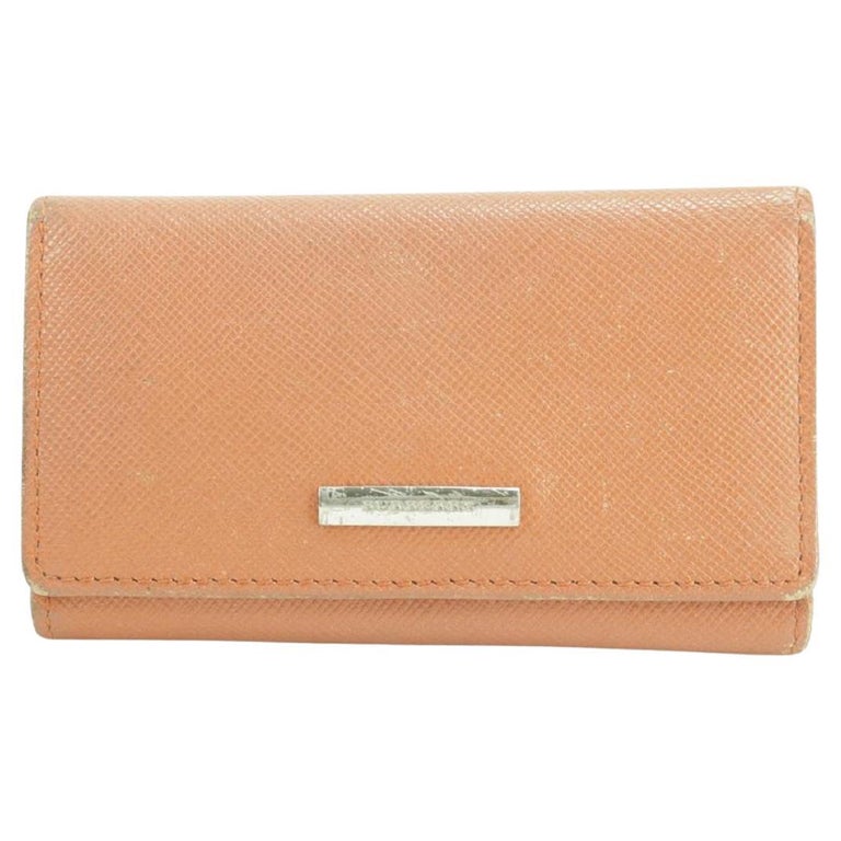 Burberry Burnt-Orange Key Holder Case 328bur518 at 1stDibs
