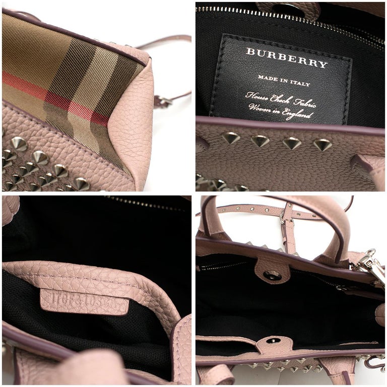 Burberry Calfskin Studded Small Banner Bag at 1stDibs | burberry banner bag