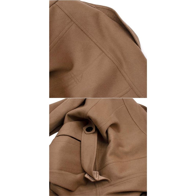 Burberry Camel Cashmere Blend Coat - Size XS For Sale at 1stDibs