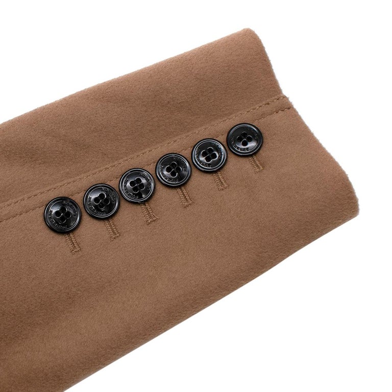 Burberry Camel Cashmere Blend Coat - Size XS For Sale at 1stDibs