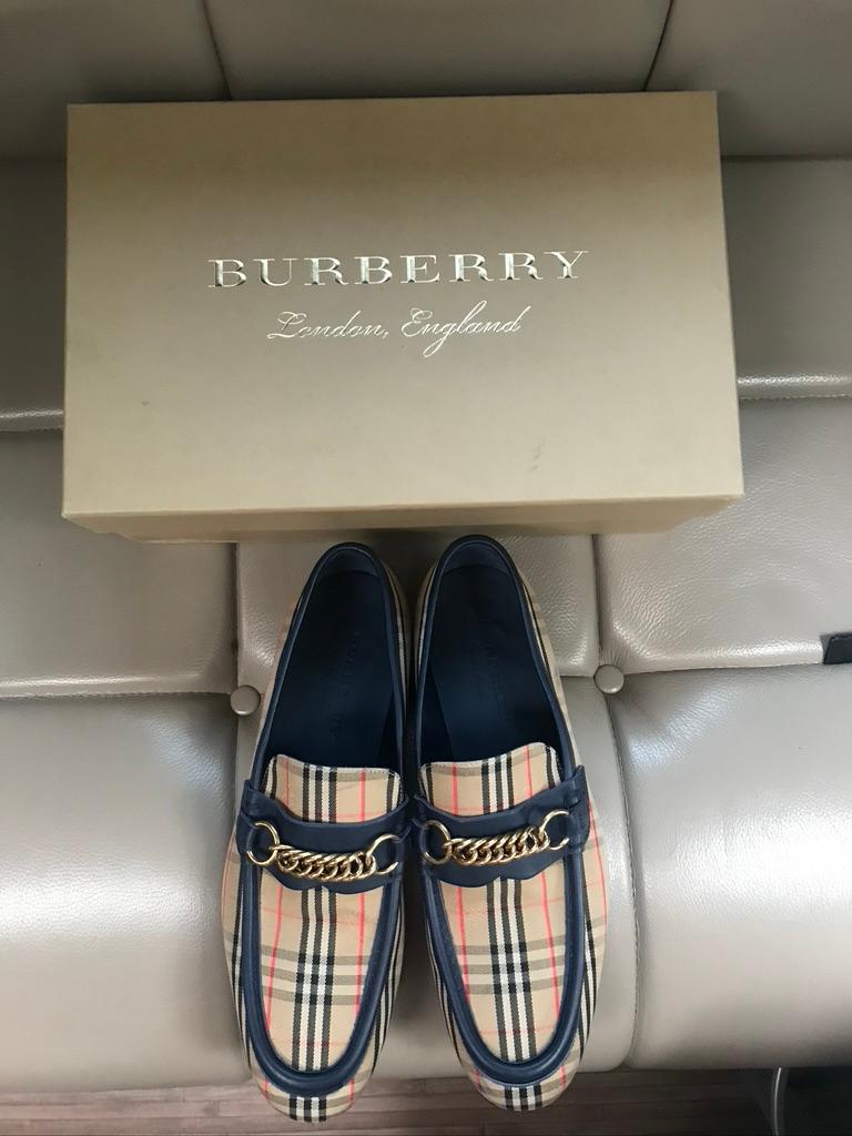 BURBERRY check mens loafers size 44 NEW (other) at 1stDibs | burberry ...