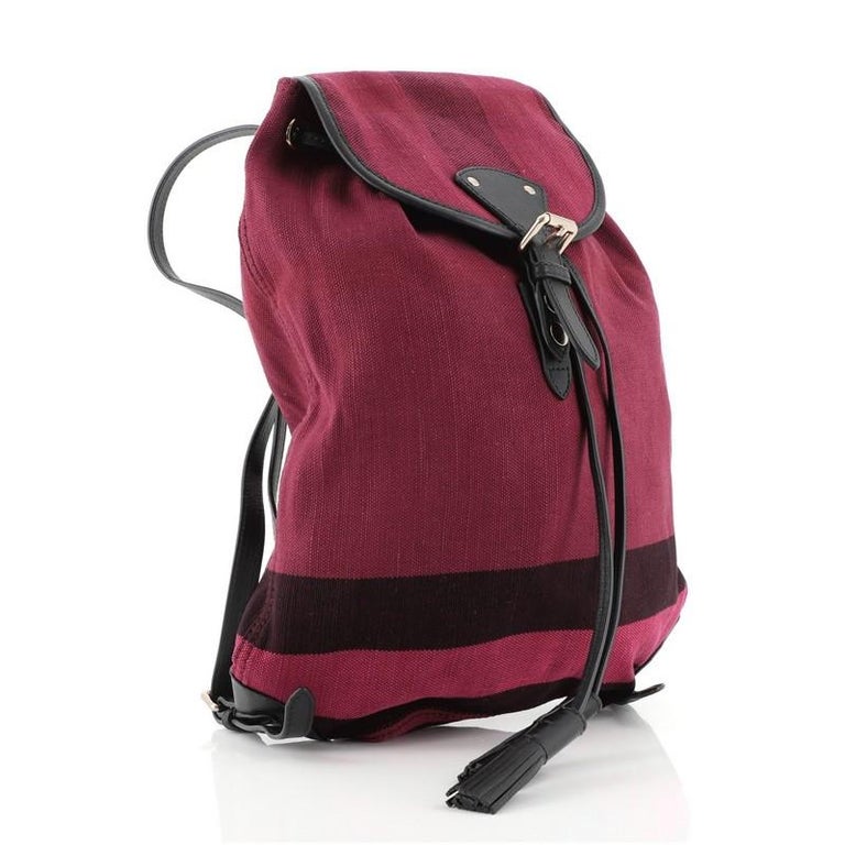 Burberry Chiltern Backpack House Check Canvas Medium at 1stDibs