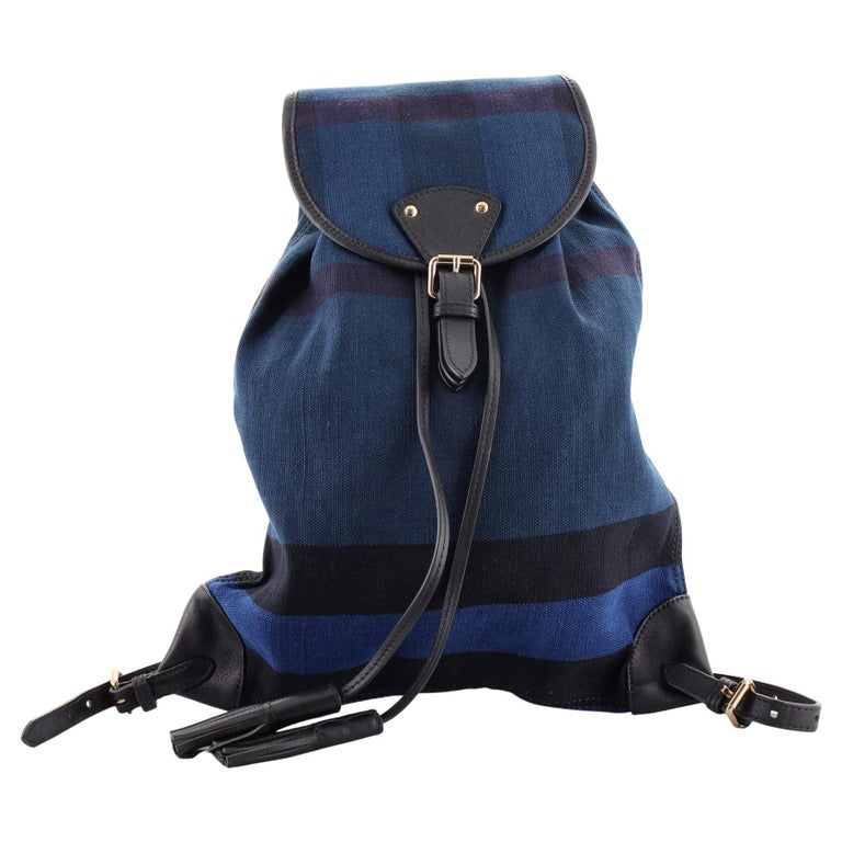 Burberry Chiltern Backpack House Check Canvas Medium For Sale at ...