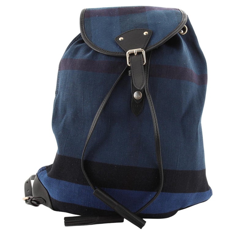 Burberry Chiltern Backpack House Check Canvas Medium For Sale at 1stDibs