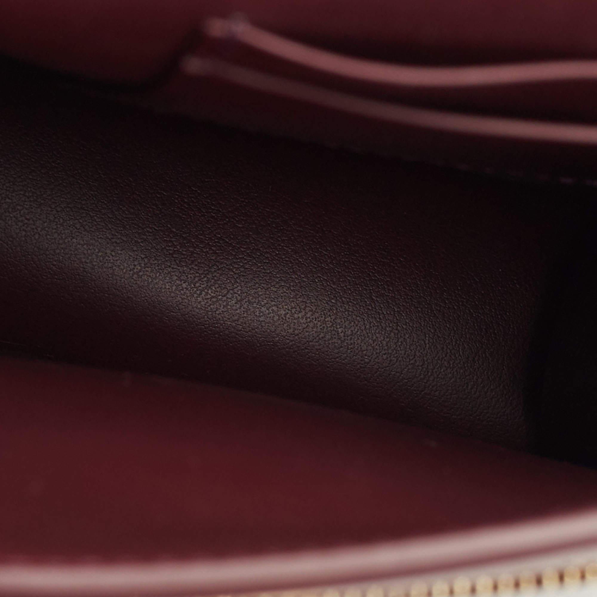 Burberry Deep Maroon Leather Robin Crossbody Bag For Sale at 1stDibs