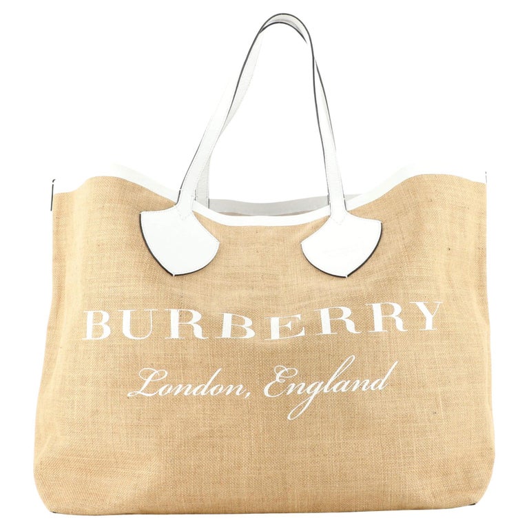 Burberry Giant Tote Raffia XL For Sale at 1stDibs