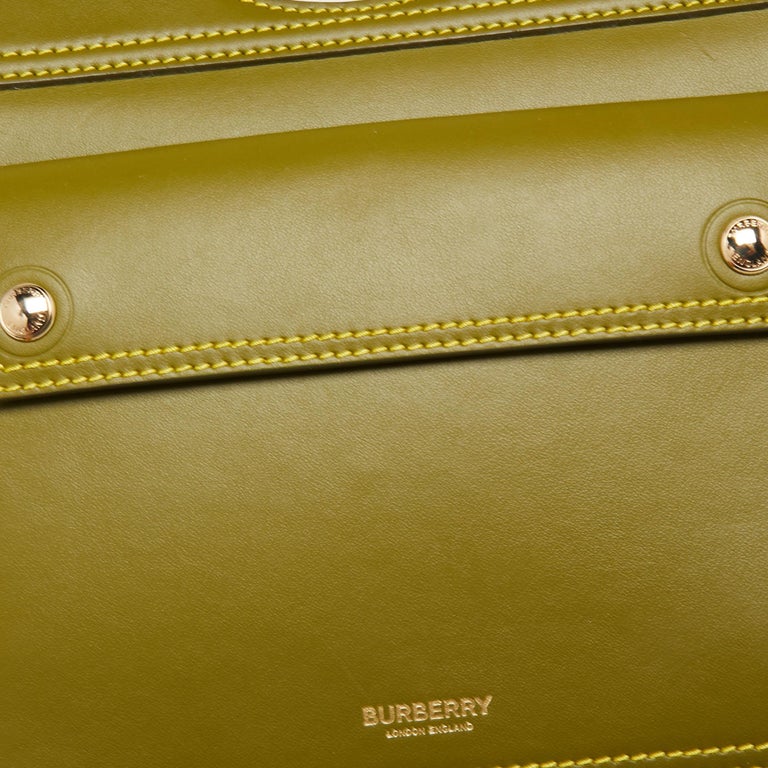 Burberry Green Leather Mini Pocket Bag at 1stDibs