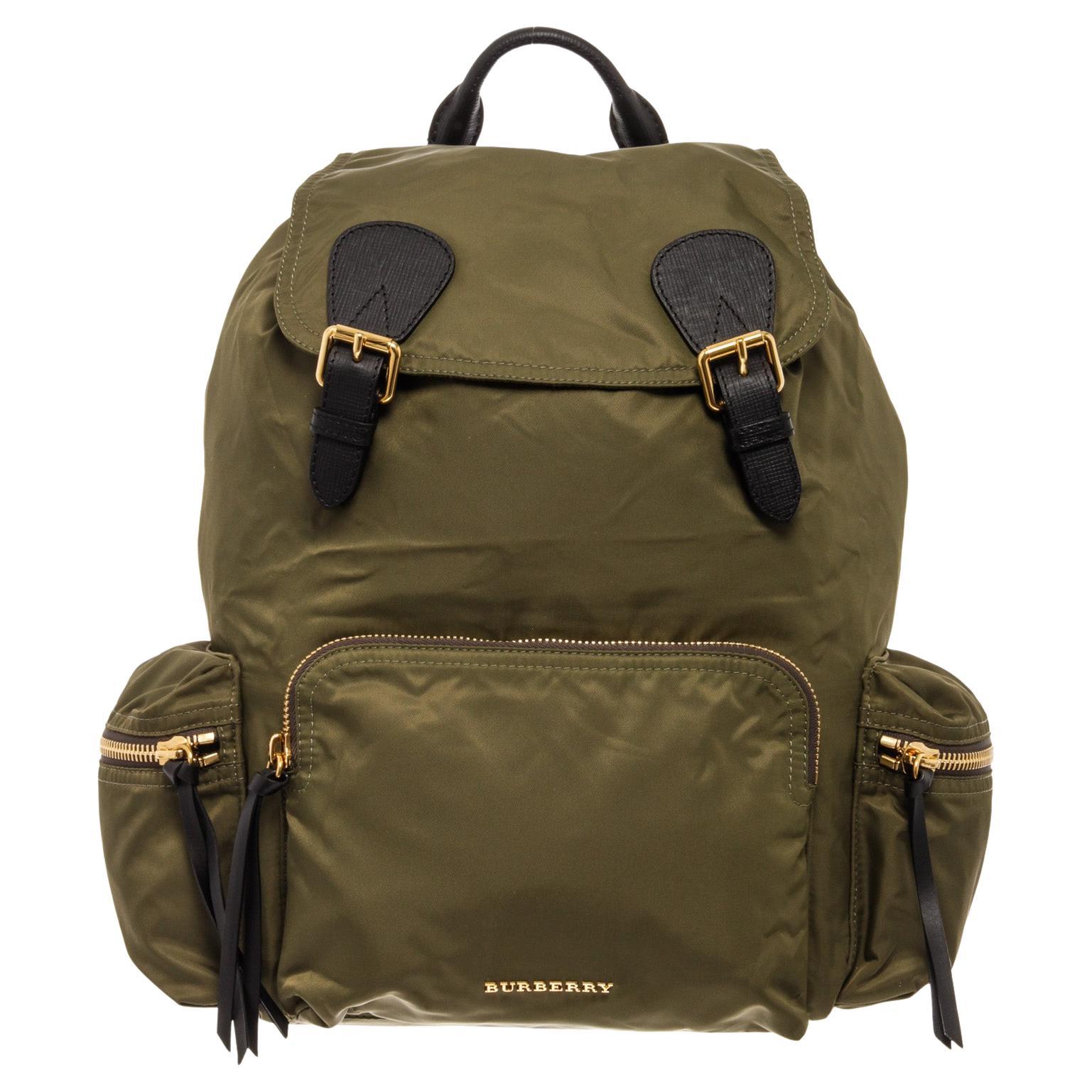 Burberry Rucksack Backpack Nylon With Leather Medium at 1stDibs ...