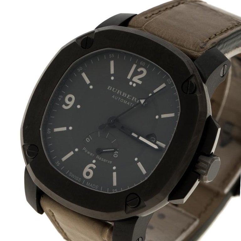 Burberry Grey The Britain BBY1000 Men's Wristwatch 45 mm For Sale at ...