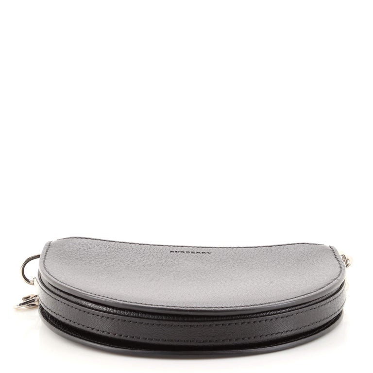 Burberry Half Moon Chain Bag Leather Small For Sale at 1stDibs