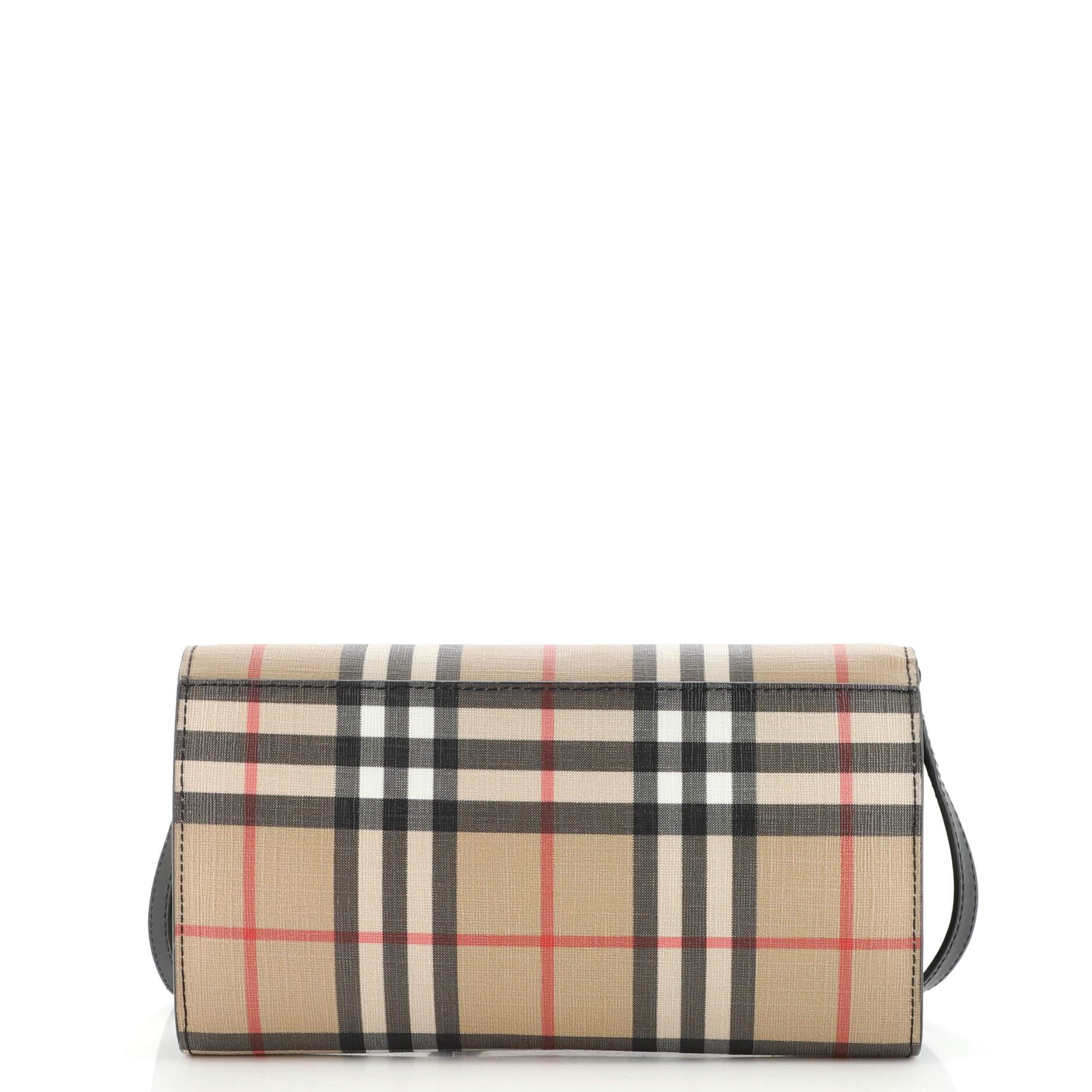 Burberry Hannah Wallet on Strap Vintage Check Canvas at 1stDibs ...
