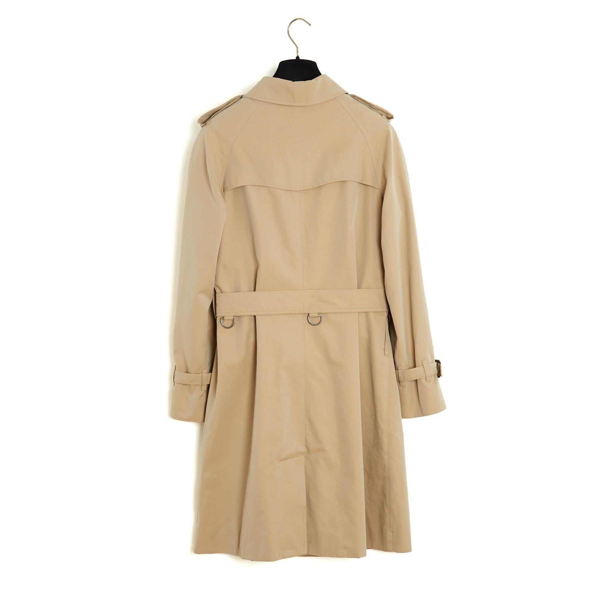 Burberry Imper Kensington FR36 Beige Gabardine Heritage Trench Coat UK8 ...