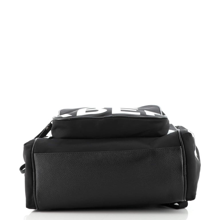 Burberry Kid's Marco Logo Backpack Printed Nylon For Sale at 1stDibs