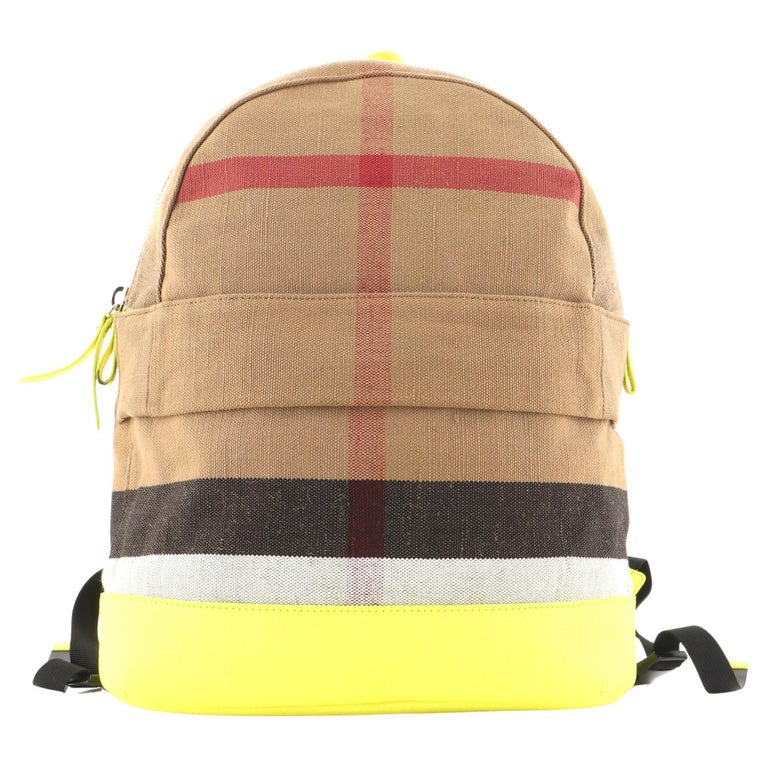 Burberry Kids Pocket Backpack Mega Check Canvas at 1stDibs