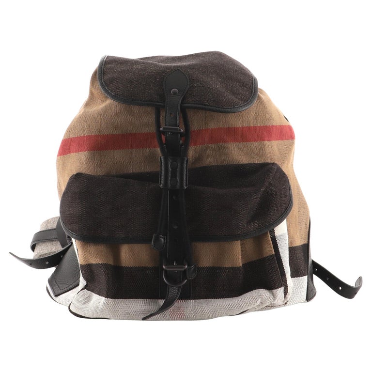 Burberry Korbin Backpack House Check Canvas Medium at 1stDibs