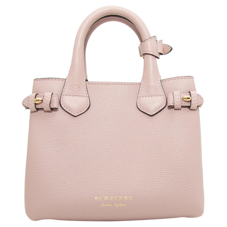 Burberry Light Mauve and Multicolor Baby Banner Tote For Sale at 1stDibs