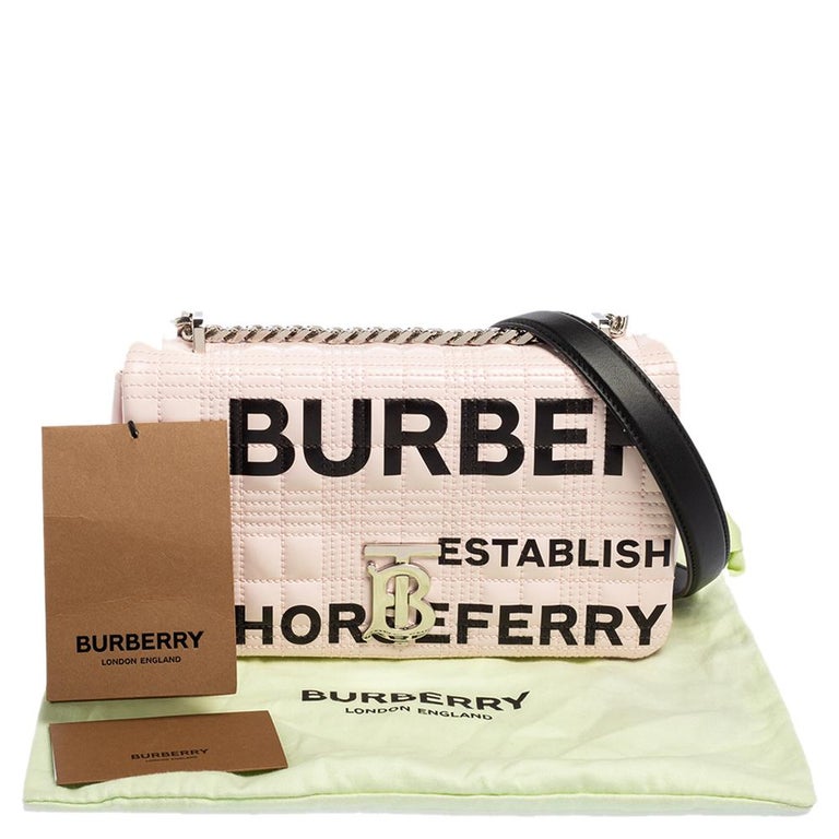 Burberry Light Pink Quilted Leather Small Lola Shoulder Bag at 1stDibs