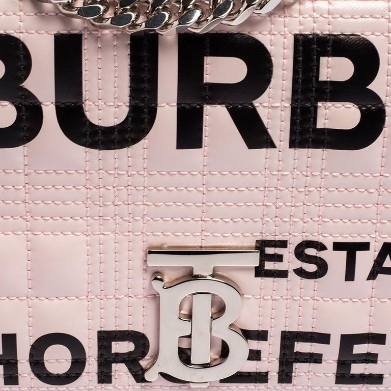 Burberry Light Pink Quilted Leather Small Lola Shoulder Bag at 1stDibs