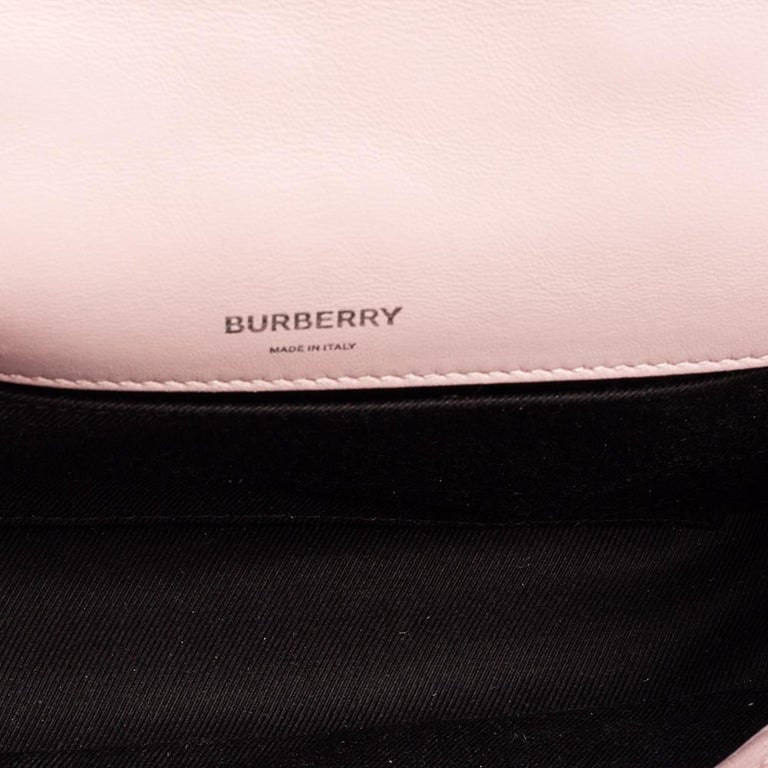 Burberry Light Pink Quilted Leather Small Lola Shoulder Bag at 1stDibs