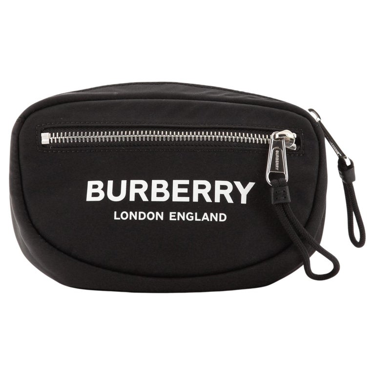 Burberry Logo Bum Bag Printed Nylon at 1stDibs