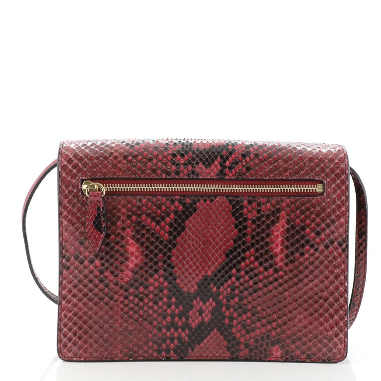 Burberry Macken Crossbody Bag Python Small For Sale at 1stDibs