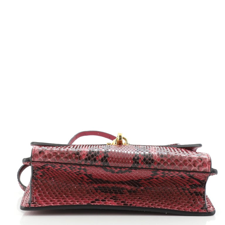 Burberry Macken Crossbody Bag Python Small For Sale at 1stDibs