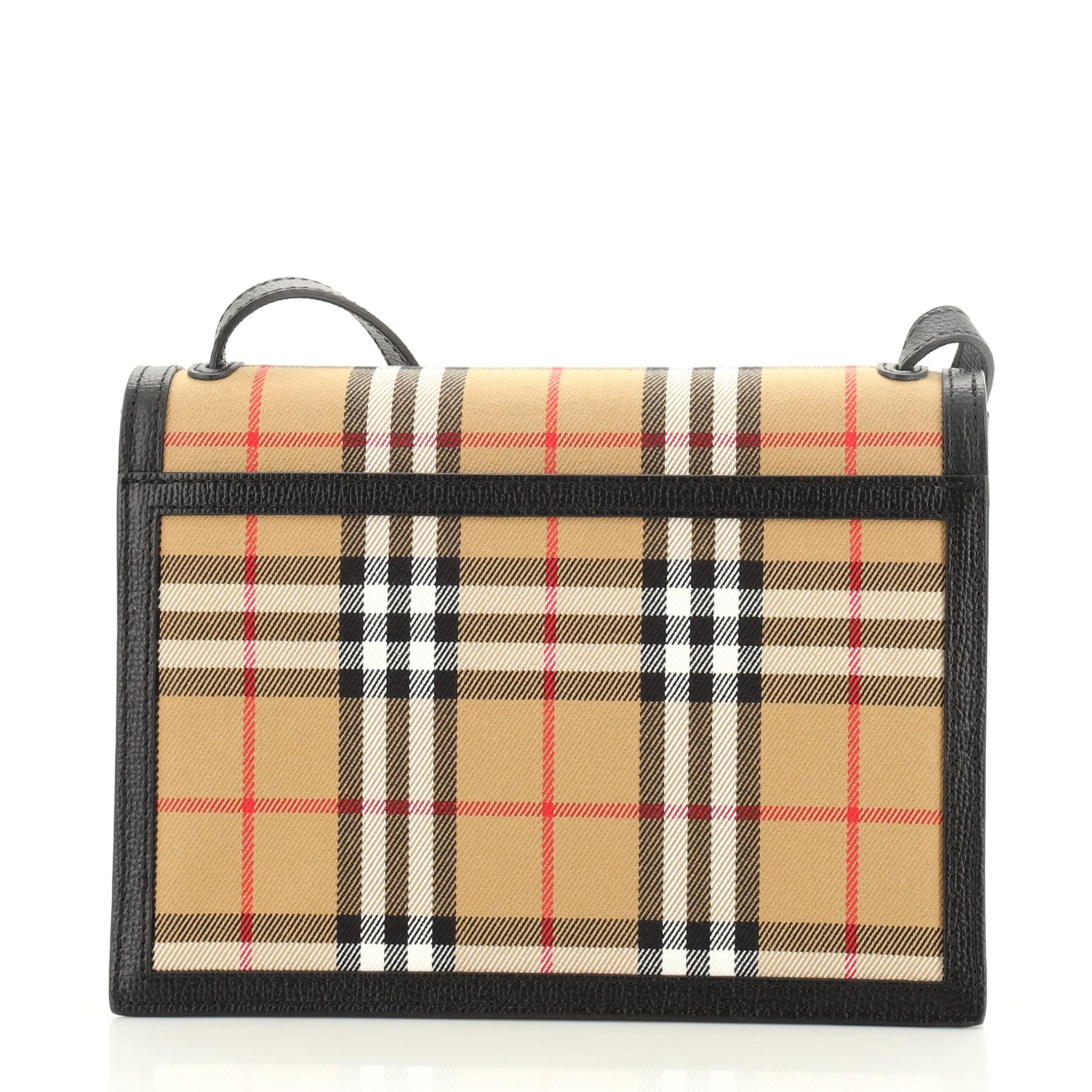 Burberry Macken Crossbody Bag Vintage Check Canvas Small at 1stDibs ...