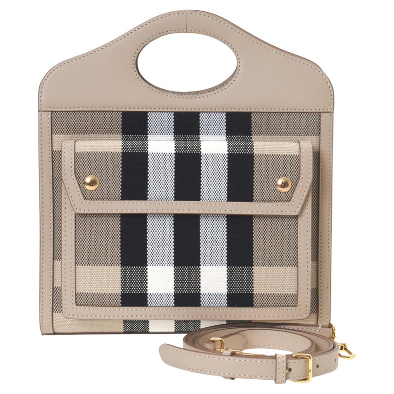 Burberry Mini Pocket Two Way Handbag For Sale at 1stDibs