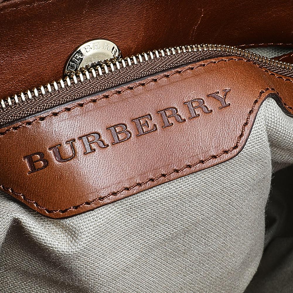 Burberry Multicolor Canvas And Leather Mega Check Hobo at 1stDibs