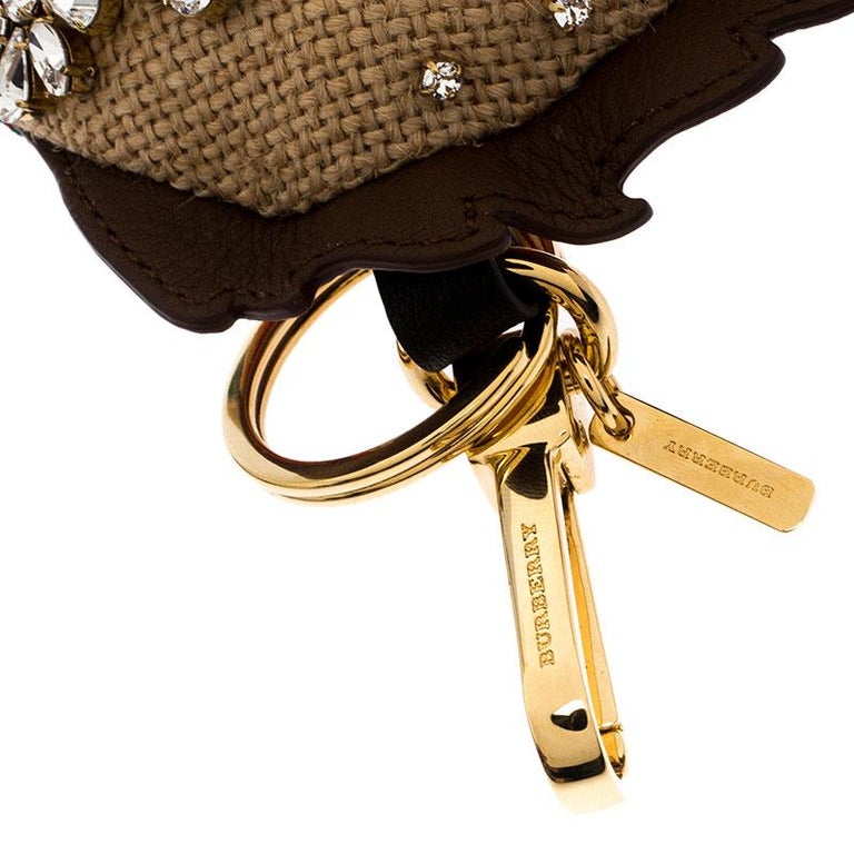 Burberry Multicolor Jute and Leather The Sole Fish Charm at 1stDibs
