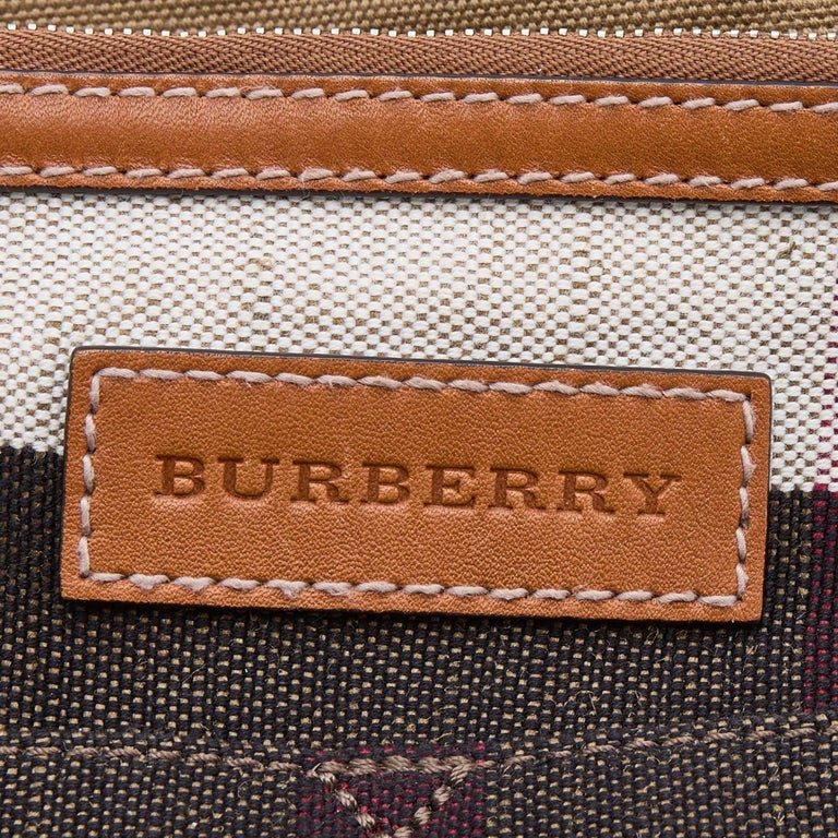 Burberry Multicolor Mega Check Canvas and Leather Medium Ashby Hobo For ...