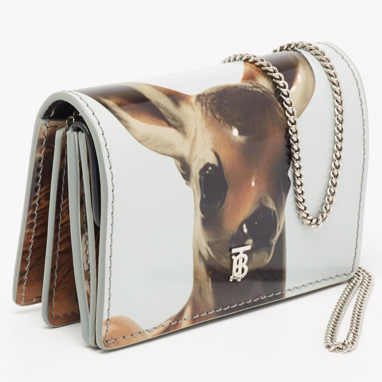 Burberry Multicolor Patent Leather Jessie Bambi Wallet on Chain For ...