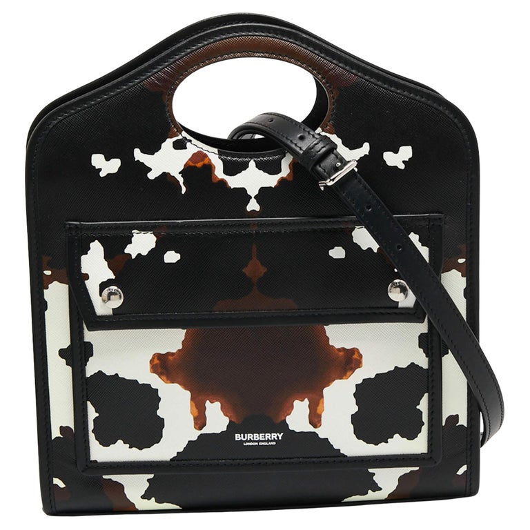 Burberry Multicolor Print Leather Mini Pocket Bag For Sale at 1stDibs