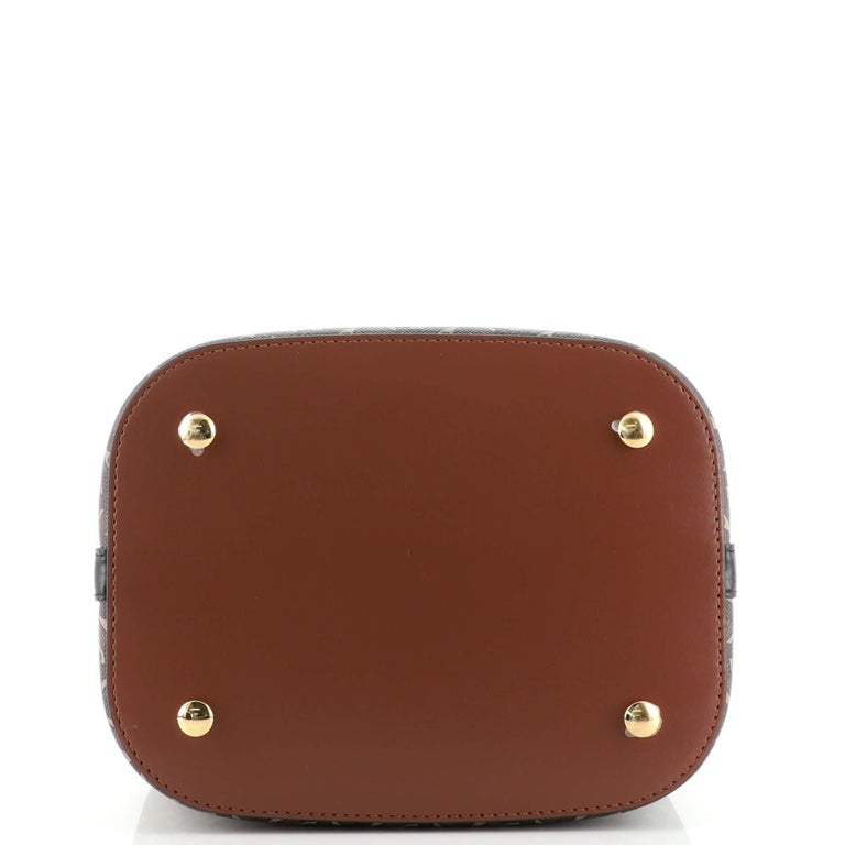 Burberry Peggy Bucket Bag Monogram E-Canvas Small For Sale at 1stDibs