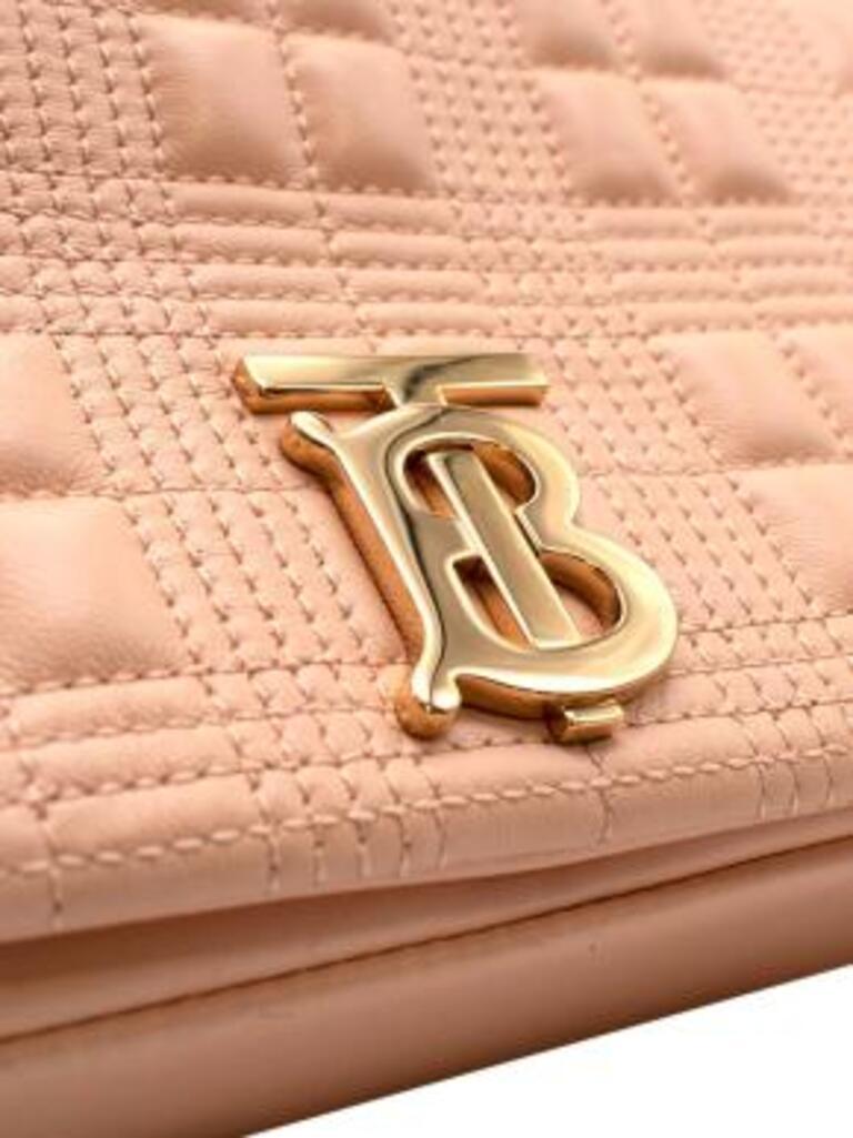 Burberry Pink Small Leather Lola Bag For Sale at 1stDibs