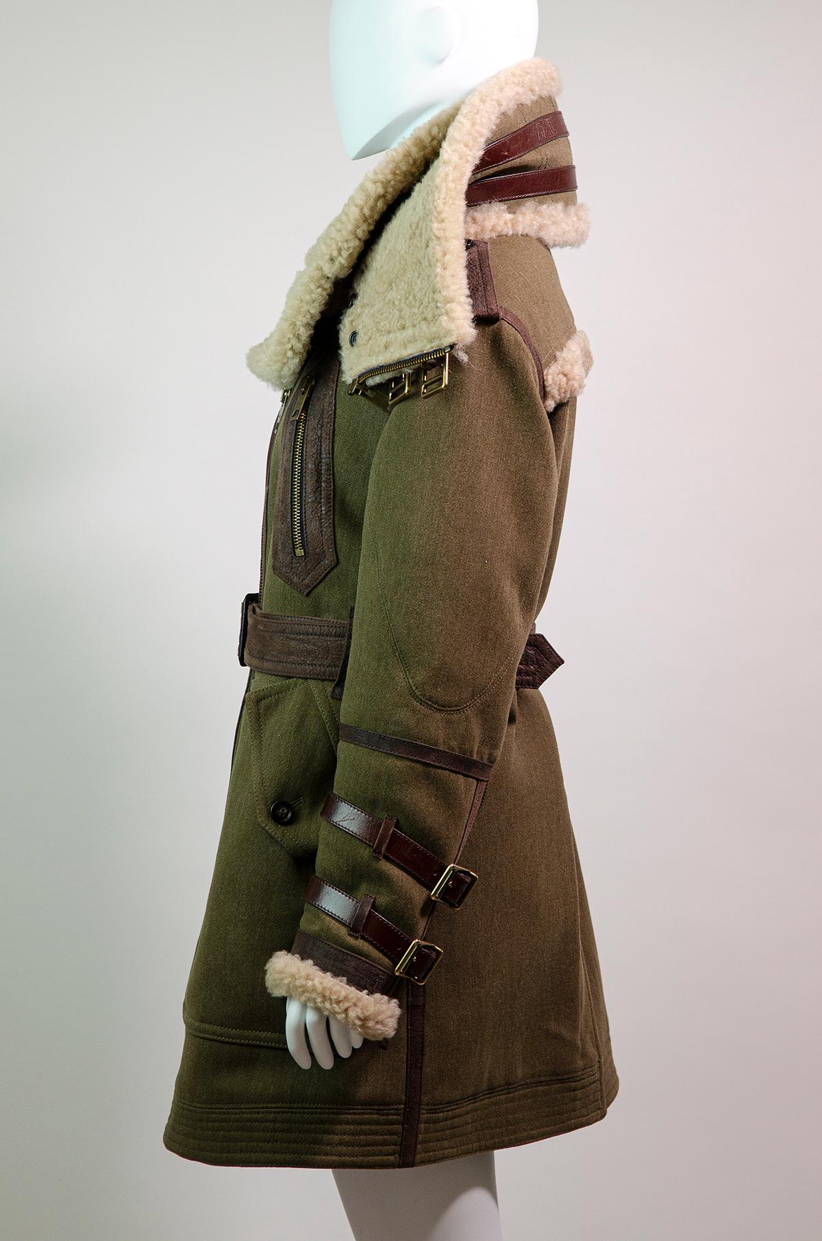 BURBERRY PRORSUM F/W 2010 Shearling Runway Coat For Sale at 1stDibs ...