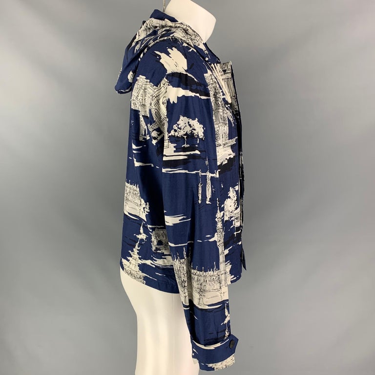 BURBERRY PRORSUM Fall 2014 Size 40 Navy London Landmark Jacket For Sale ...