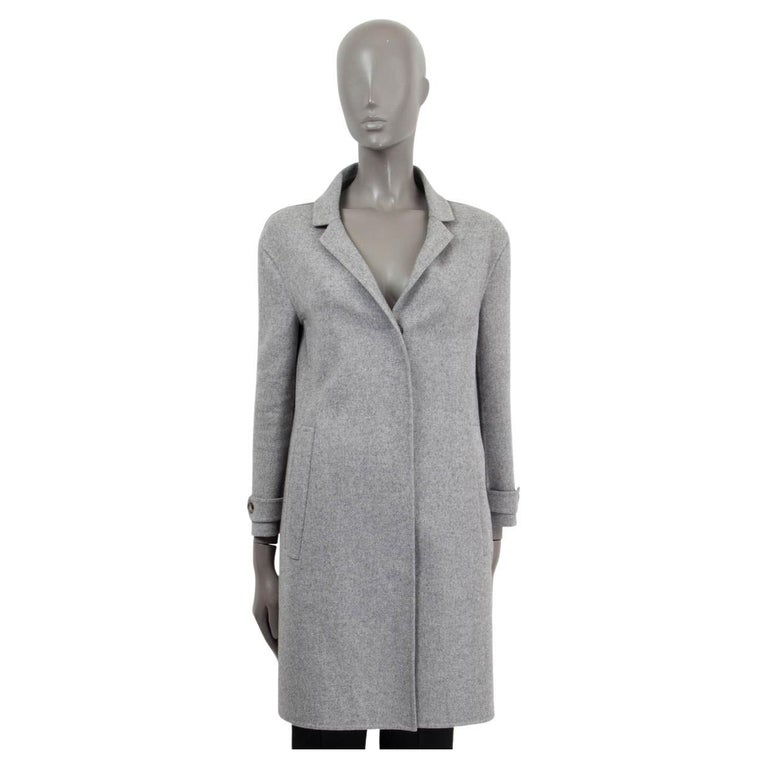 BURBERRY PRORSUM grey cashmere 2014 OVERSIZED Coat Jacket 34 XS For ...