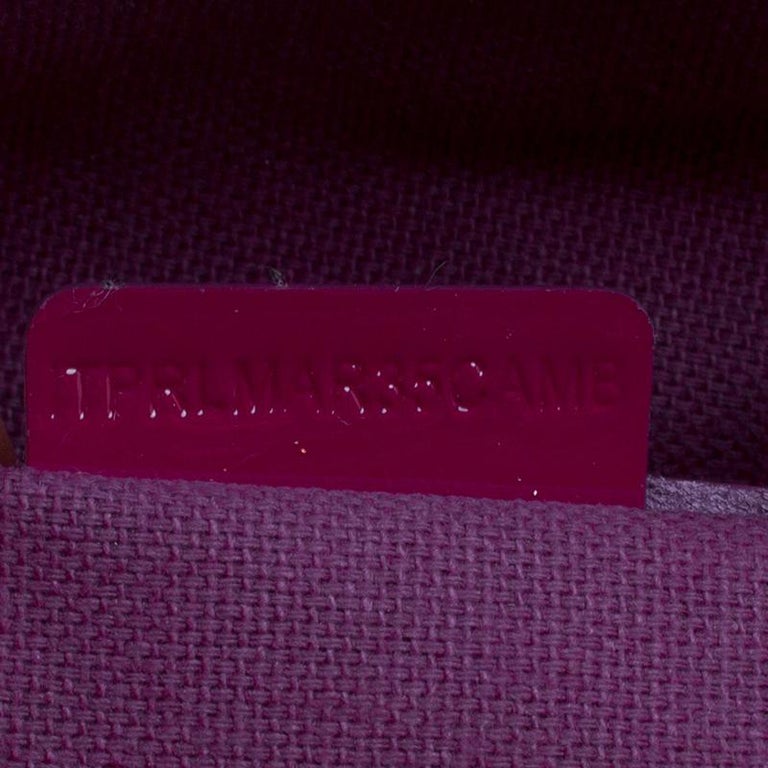 Burberry Raspberry Sorbet Patent Leather Top Handle Bag at 1stDibs