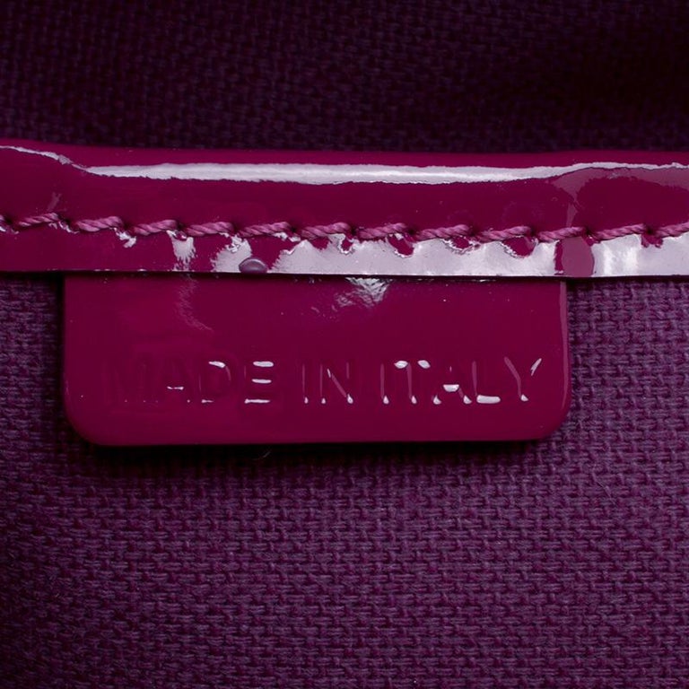Burberry Raspberry Sorbet Patent Leather Top Handle Bag at 1stDibs