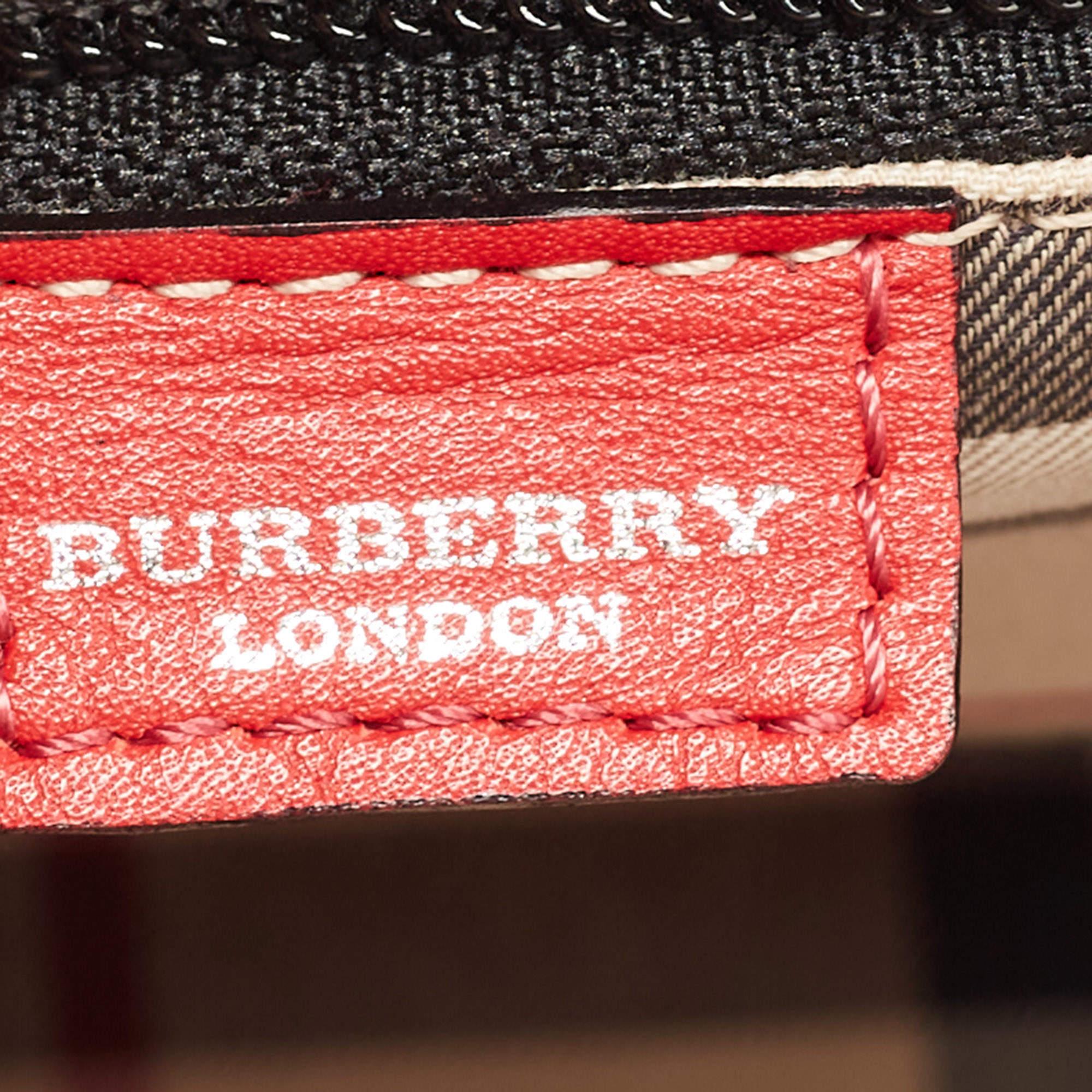 Burberry Red Croc Embossed Leather Frame Satchel For Sale at 1stDibs