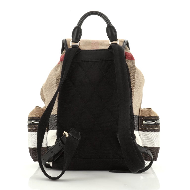 Burberry Rucksack Backpack House Check Canvas Medium at 1stDibs ...